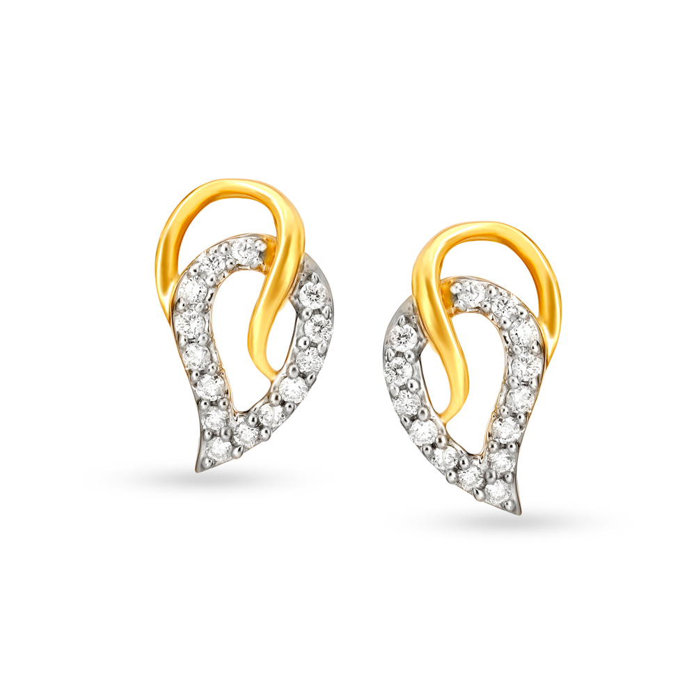 Buy Traditional Mango Shaped Diamond Stud Earrings at Best Price ...