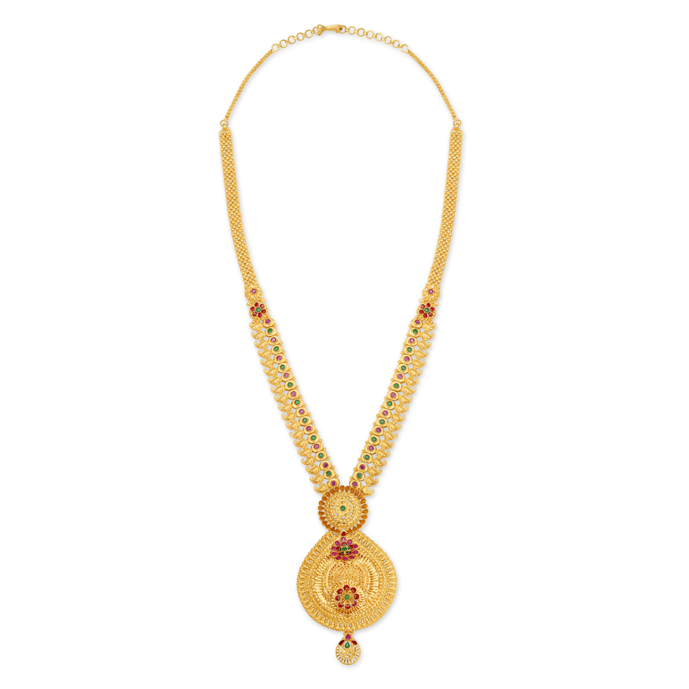 Buy Majestic Gold Haaram for the Indian Bride at Best Price | Tanishq UAE