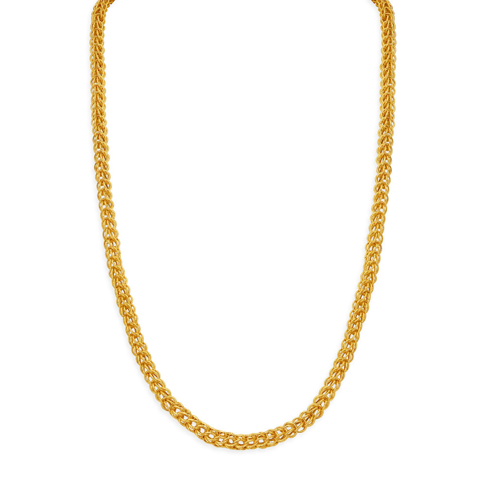 Buy Linked Rings Pattern Handmade Gold Chain For Men at Best Price ...