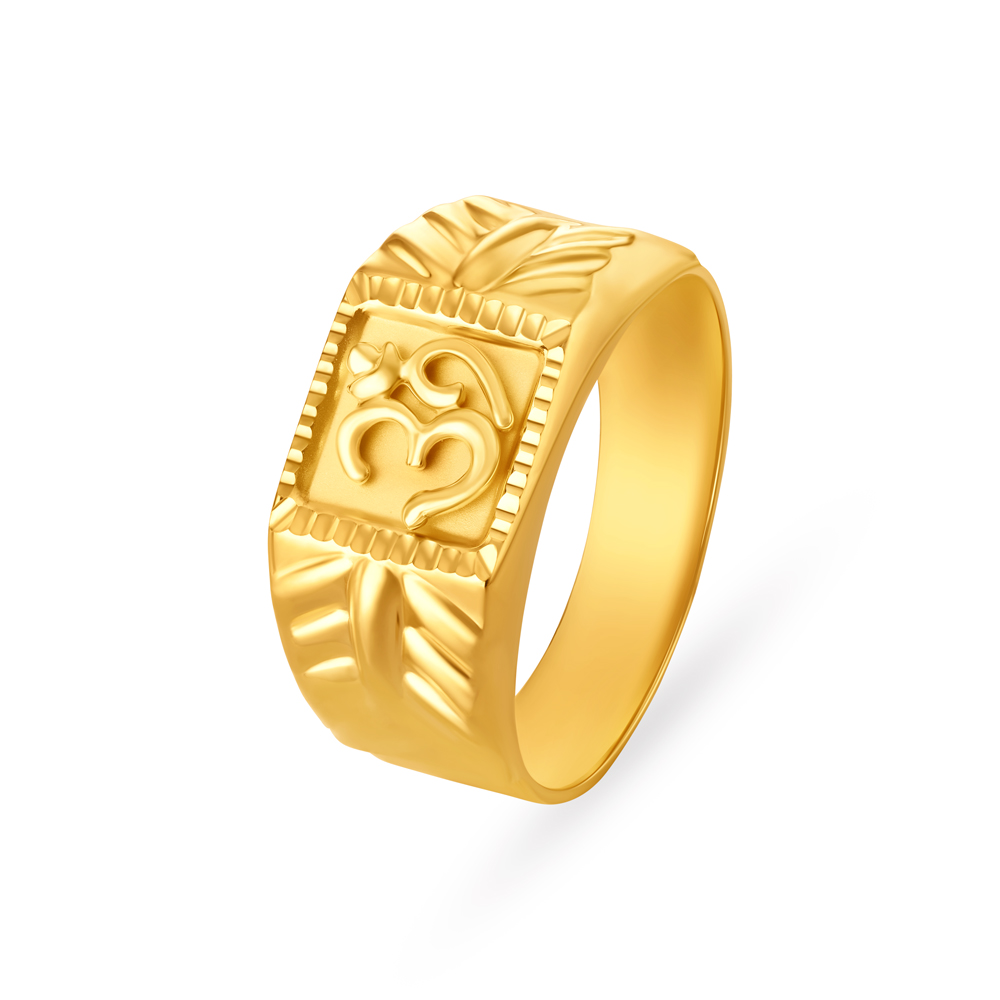 Buy Devotional Om Ring at Best Price | Tanishq UAE