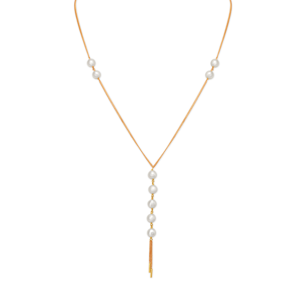 Buy Chic Hanging Stones Studded Gold Chain at Best Price | Tanishq UAE