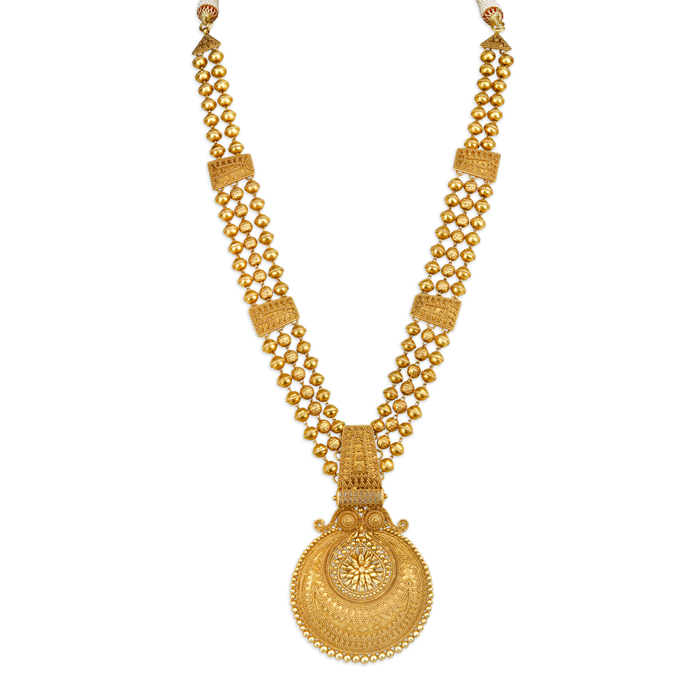Buy Splendid Gold Haaram Perfect for Any Bride at Best Price | Tanishq UAE