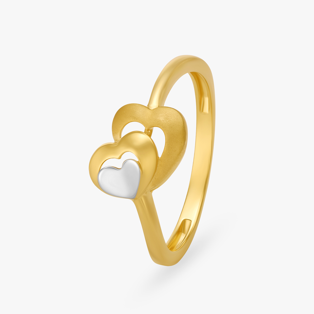 Buy Two Hearts Ring at Best Price | Tanishq UAE