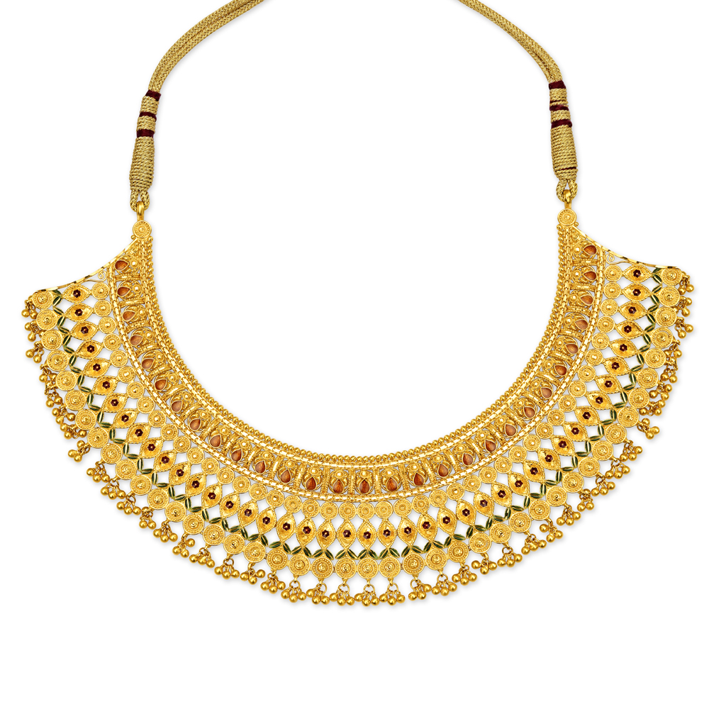 Buy Enthralling Gold Neckwear for the Odia Bride at Best Price ...