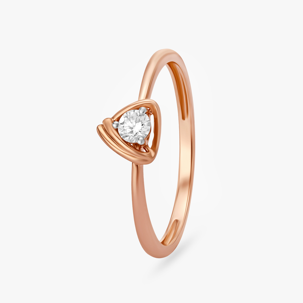 Buy Minimal Triangle Diamond Ring at Best Price | Tanishq UAE