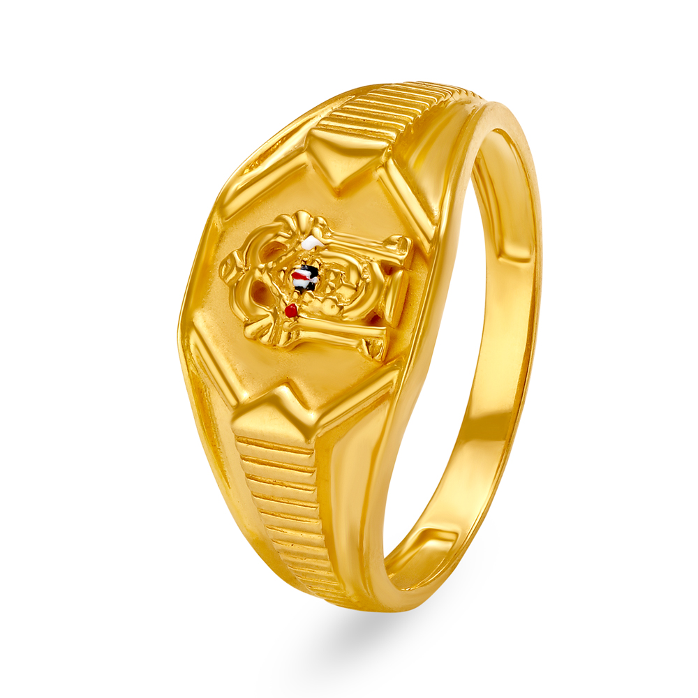 Buy Devotional 22 Karat Yellow Gold Tirupati Balaji Finger Ring at Best ...