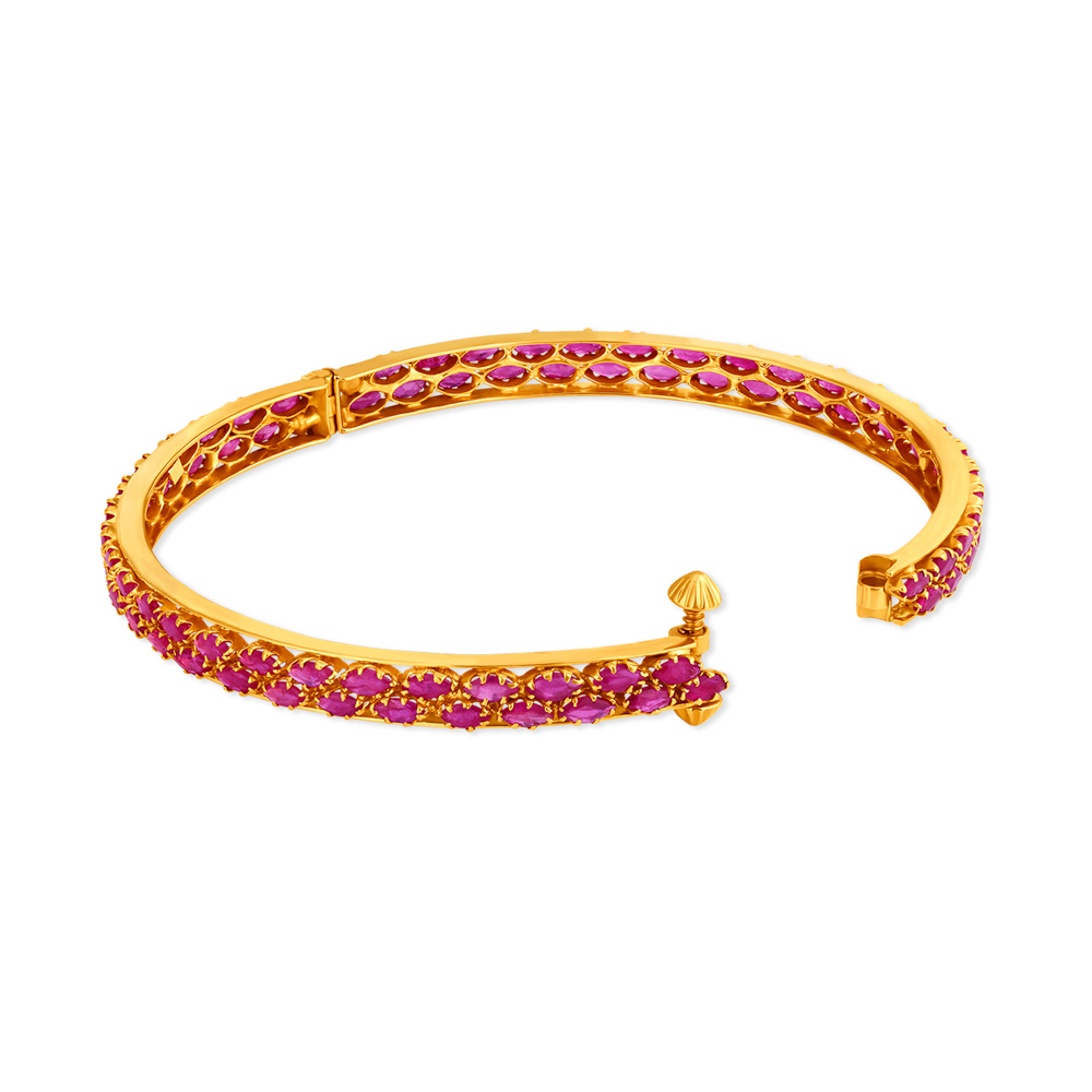 Buy Mukta Ruby Bangle at Best Price | Tanishq UAE
