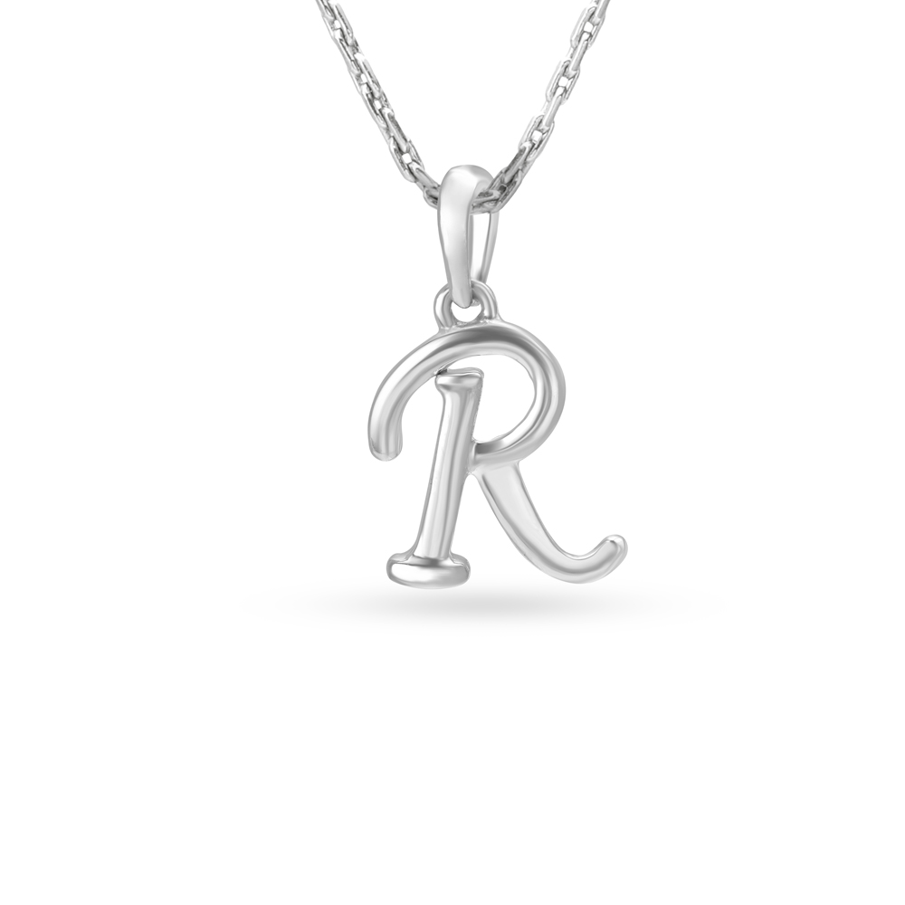 Buy Alphabet R Platinum Pendant at Best Price | Tanishq UAE