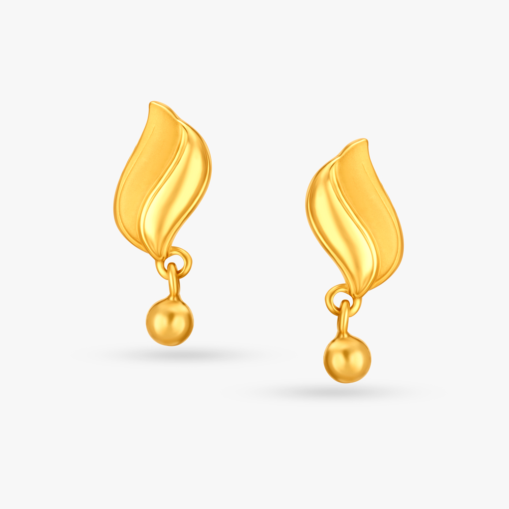 Buy Charming Mango Drop Earrings at Best Price | Tanishq UAE
